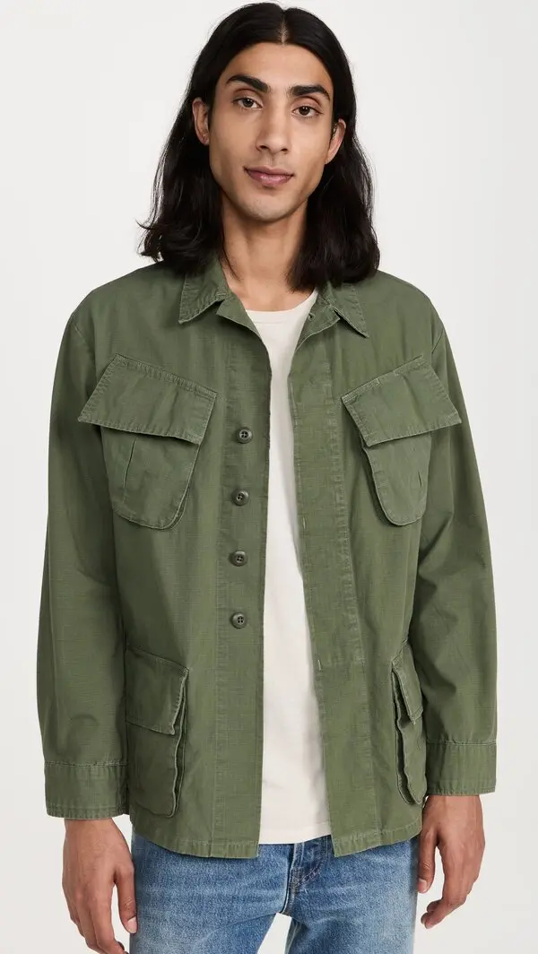Ralph Lauren Ripstop Military Jacket In 5020 Olive - 40% Off